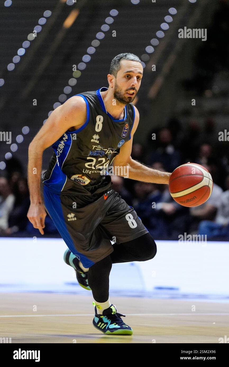 Torino, Italia. 12th Feb, 2025. Germani Pallacanestro Brescia Amedeo ...