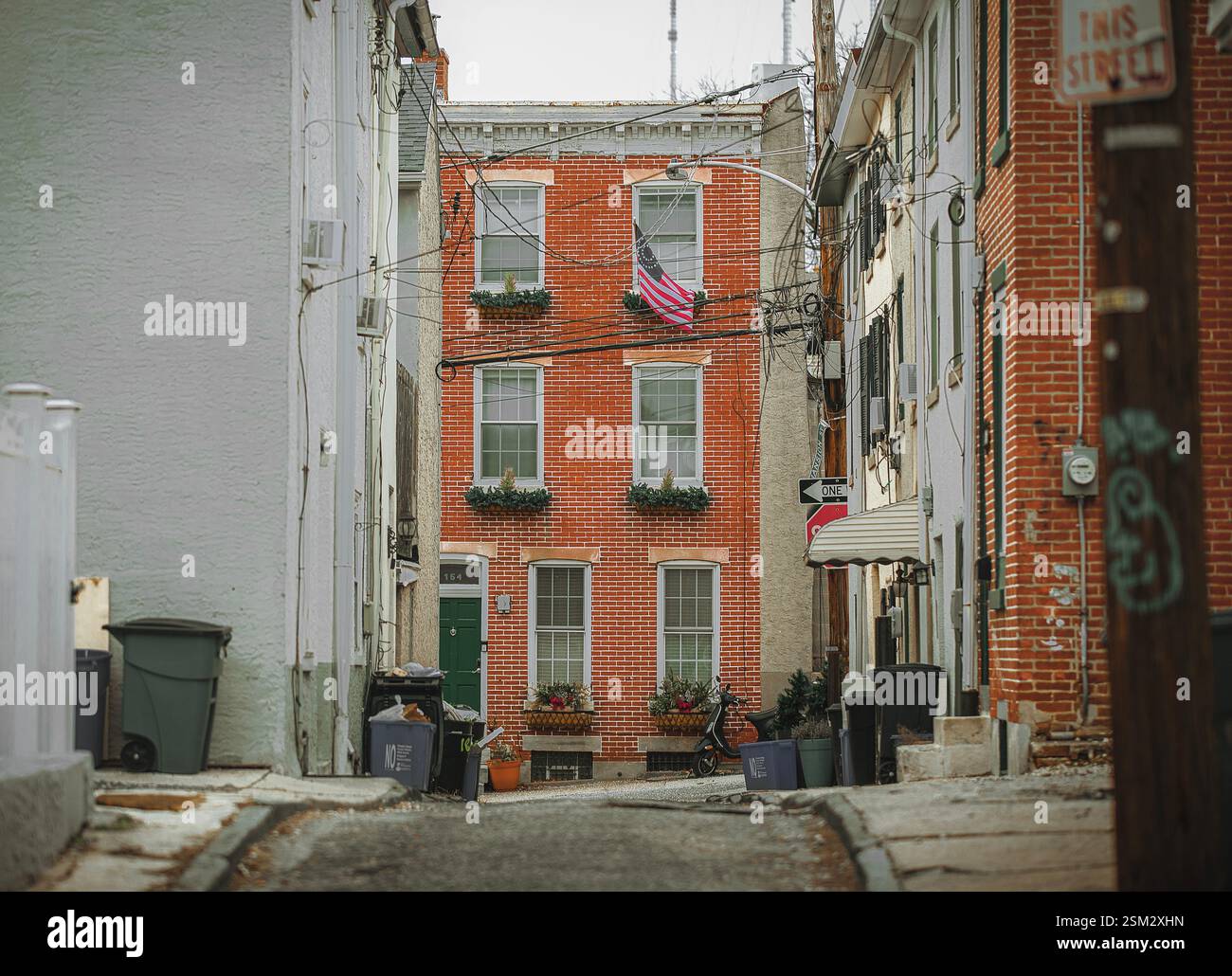 Cityscape of the Manayunk neighborhood in Philadelphia, Pennsylvania ...