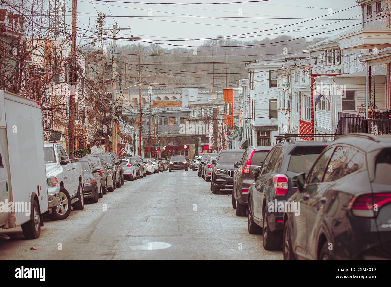 Cityscape of the Manayunk neighborhood in Philadelphia, Pennsylvania ...