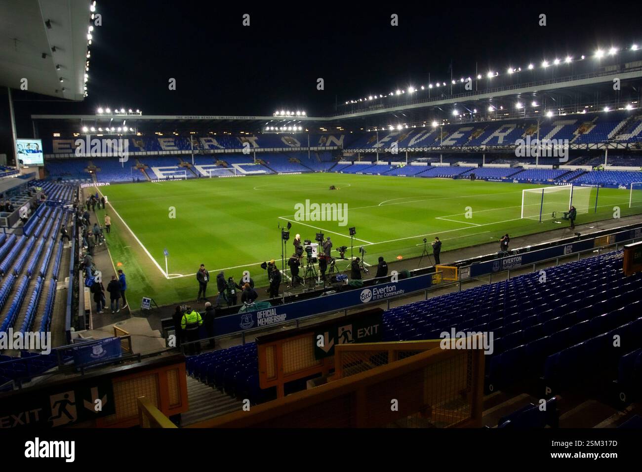 General view of Goodison Park Stadium during the Premier League match ...