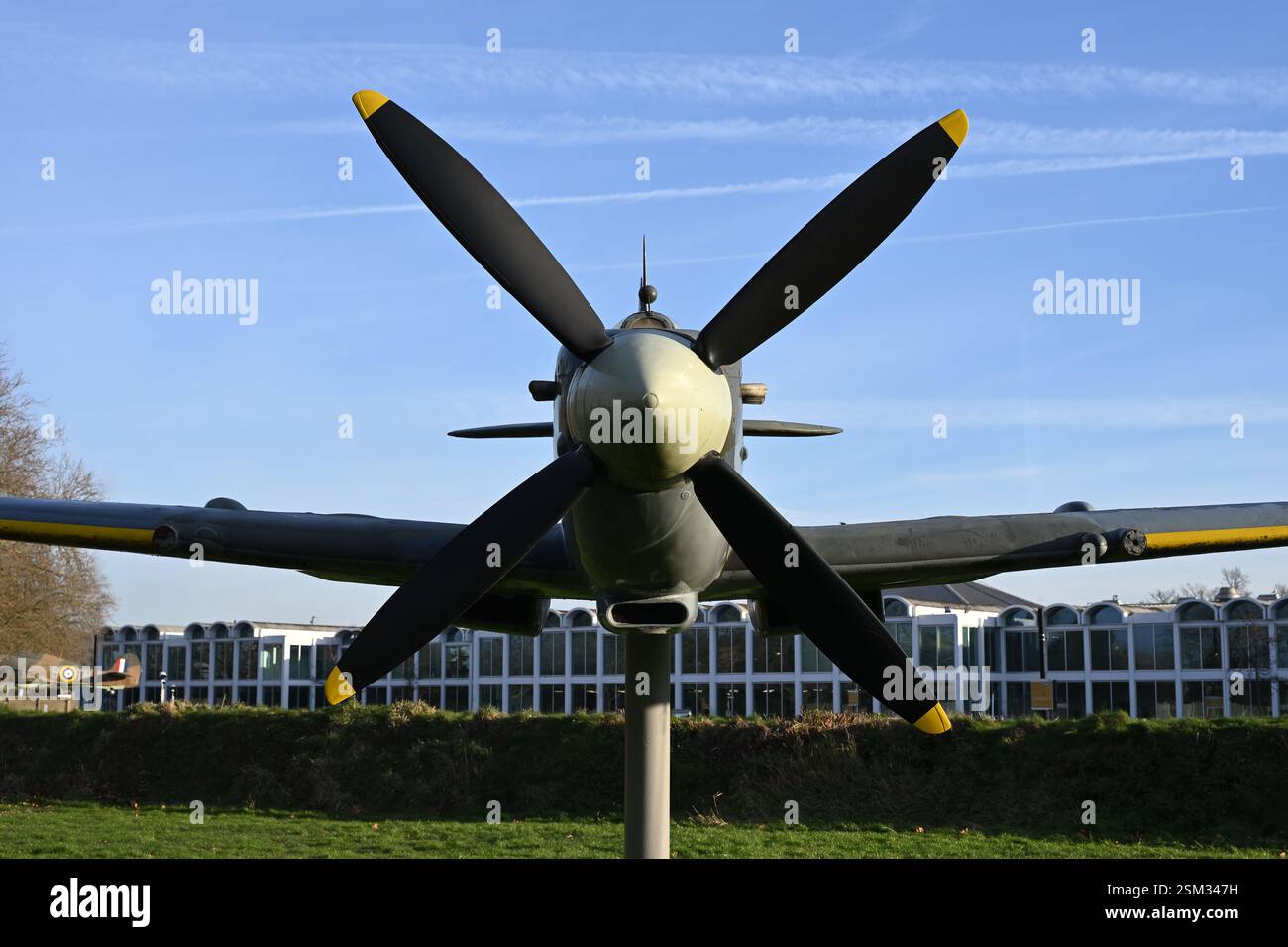 Supermarine Spitfire MK XVI Gate Guardian at the RAF Museum London ...