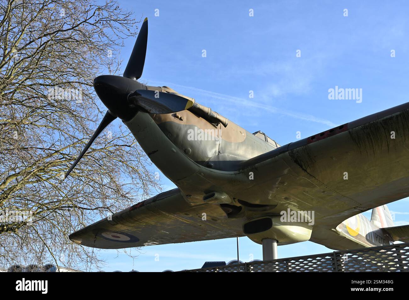 Hawker Hurricane MK 1 Gate Guardian at the RAF Museum London Stock ...