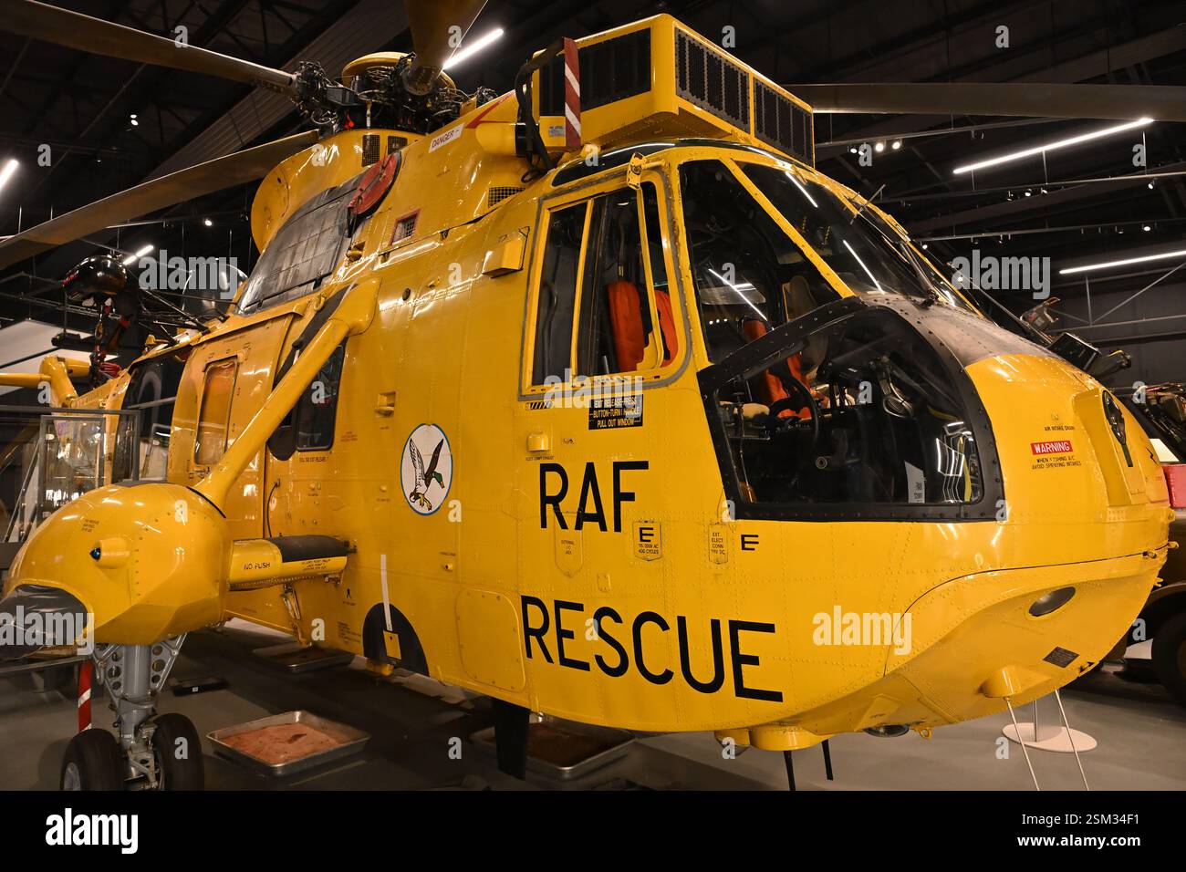 Westland Sea King HAR3 helicopter at the RAF Museum London Stock Photo ...
