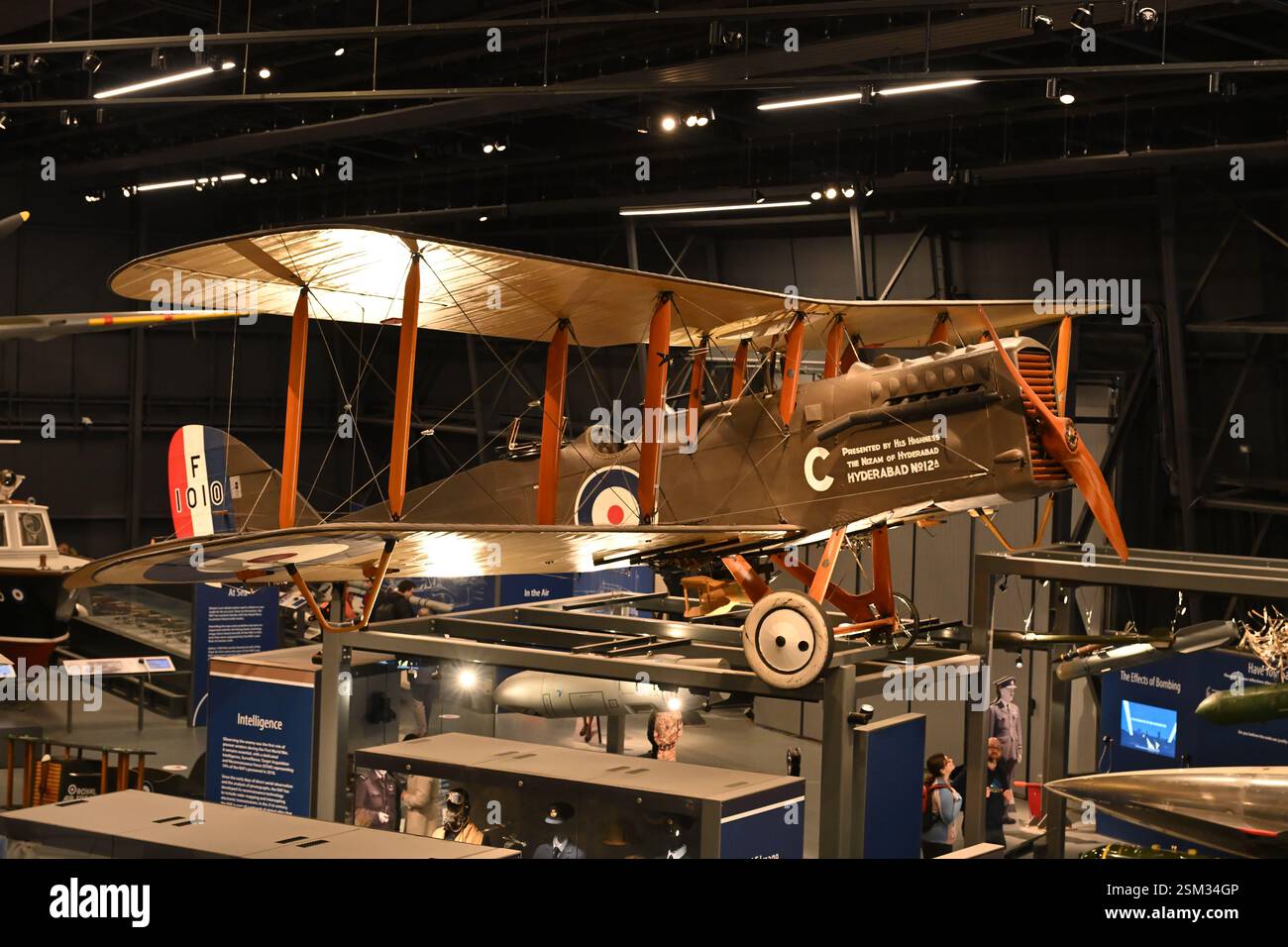 de Havilland 9A light bomber on display RAF Museum London Stock Photo - Alamy
