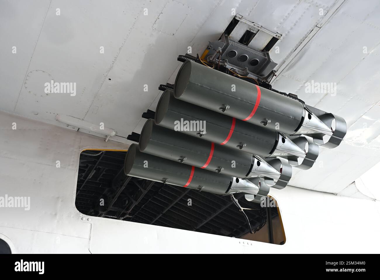 Bomb Rack of a Short Sunderland MR5 flying boat on display RAF Museum ...