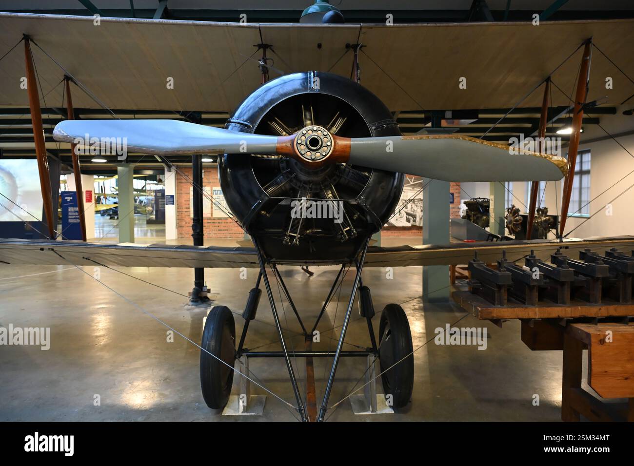 Avro 504K on display RAF Museum London Stock Photo - Alamy