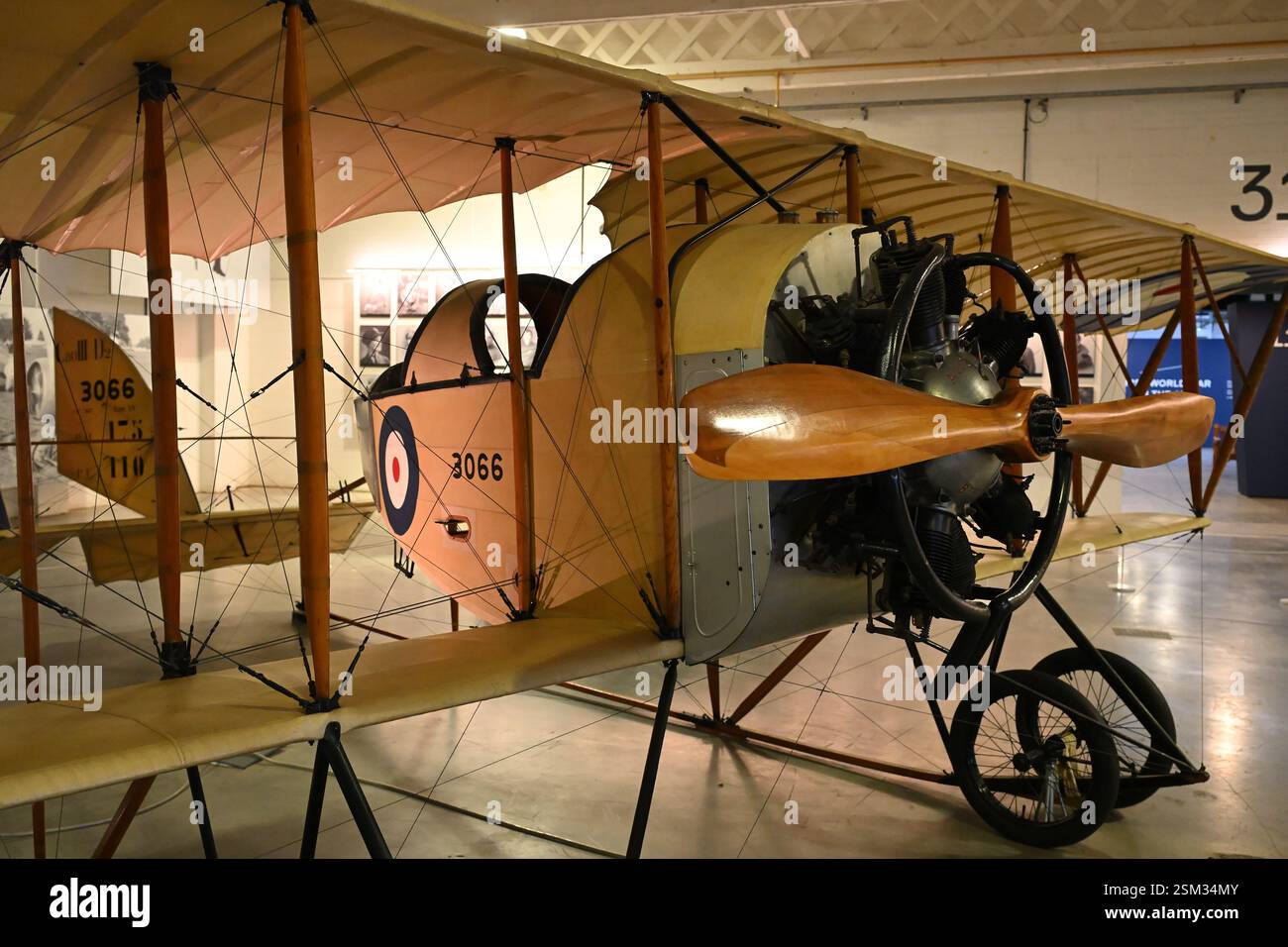 Caudron G3 Reconnaissance aircraft on display RAF Museum London Stock ...
