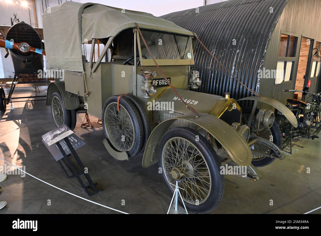 Crossley Light Tender on display RAF Museum London Stock Photo - Alamy