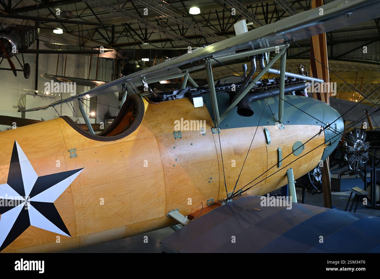 Albatros D.Va Replica on display RAF Museum London Stock Photo - Alamy