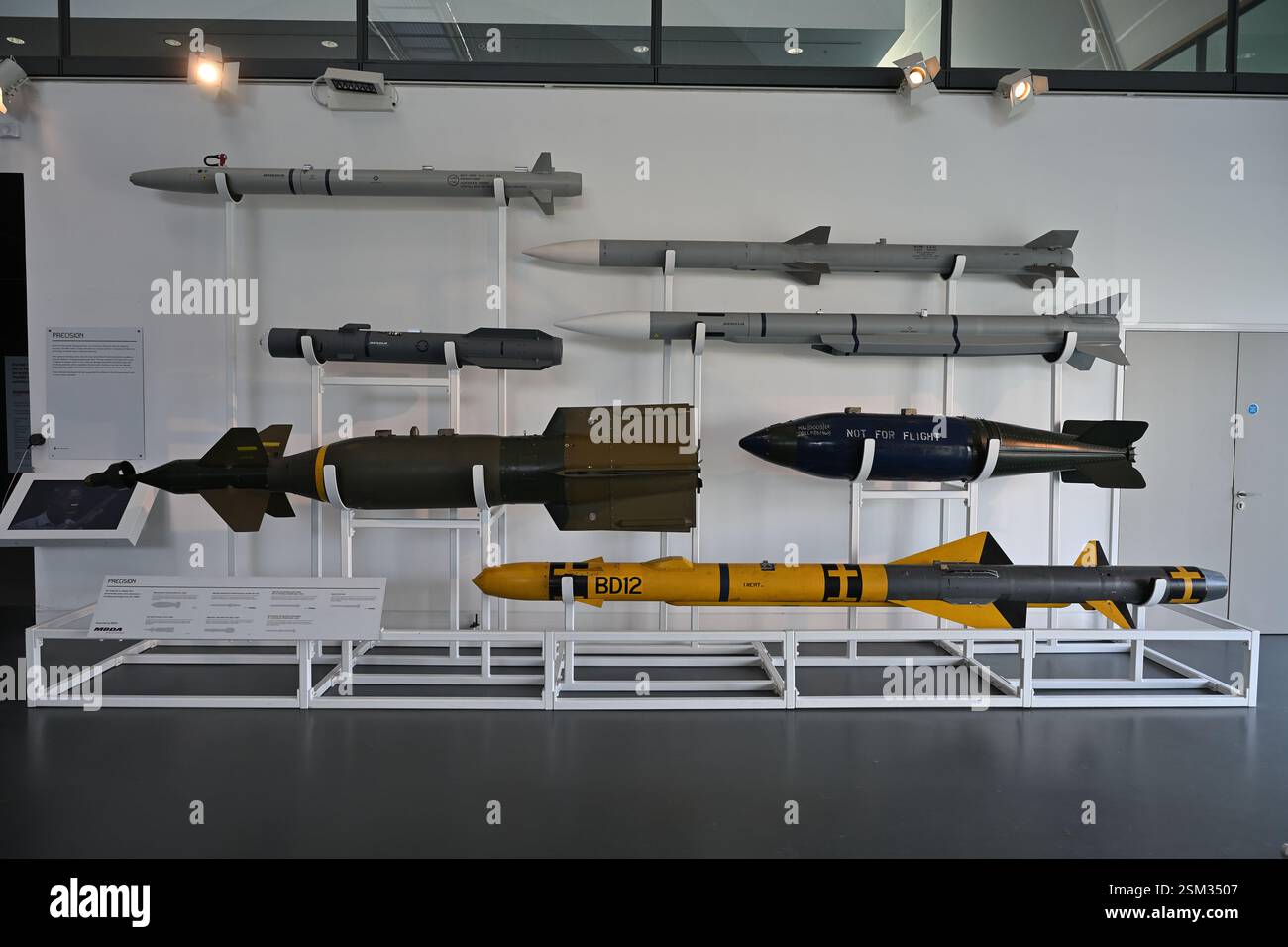 MBDA and Raytheon missiles, bombs (see additional info) on display RAF ...