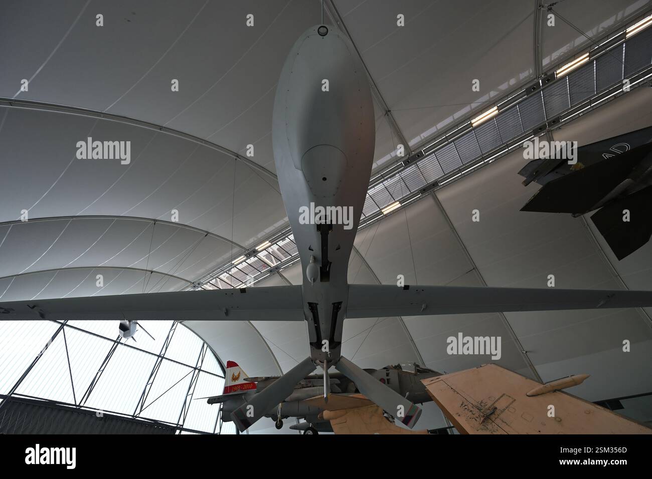 MQ-1B Predator Unmanned Aerial Vehicle on display RAF Museum London ...