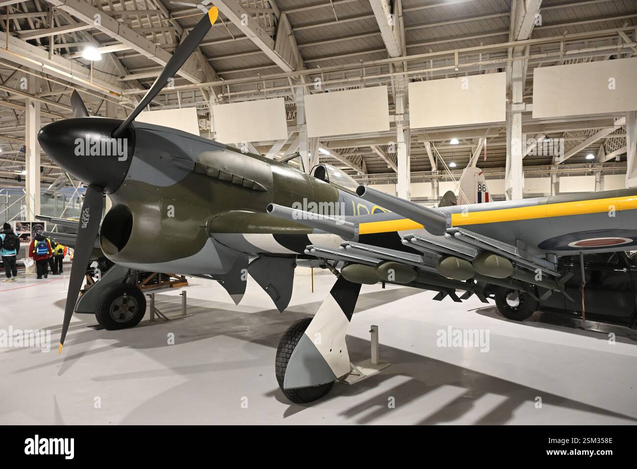 The last known surviving Hawker Typhoon 1B on display at the RAF Museum ...