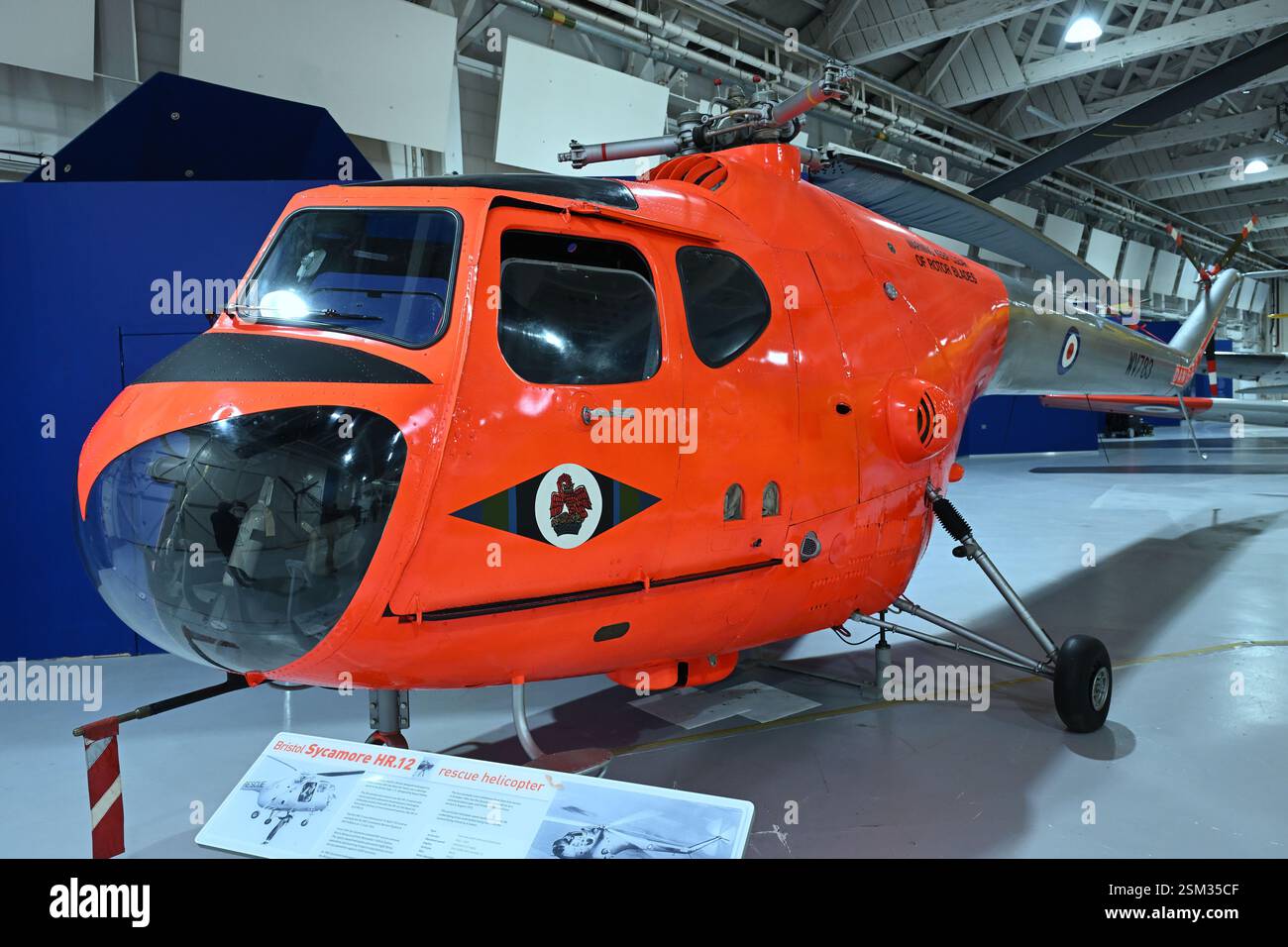 Bristol Sycamore HR12 rescue helicopter on display at RAF Museum London ...