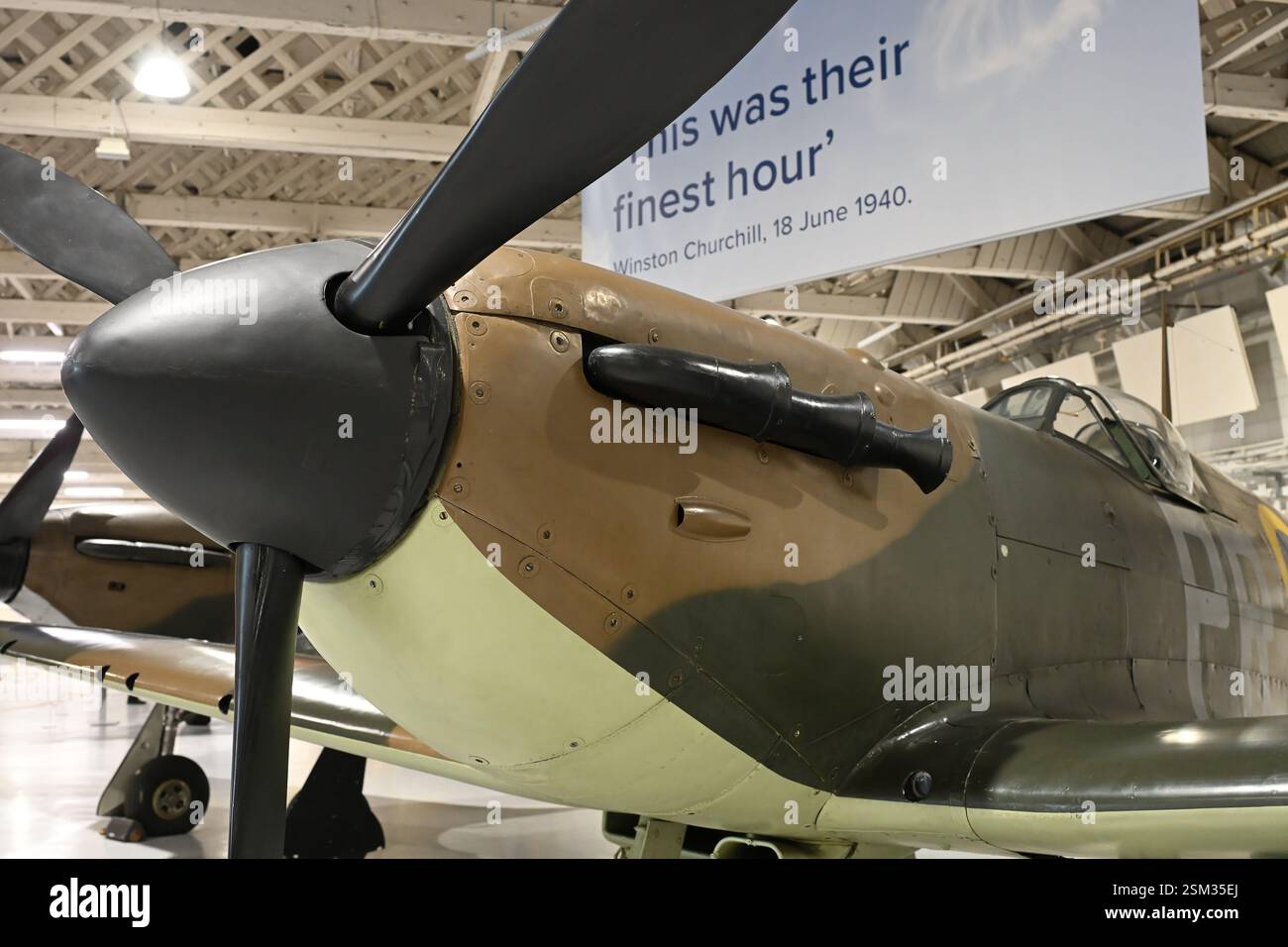 Supermarine Spitfire Mk Ia at the RAF Museum London Stock Photo - Alamy