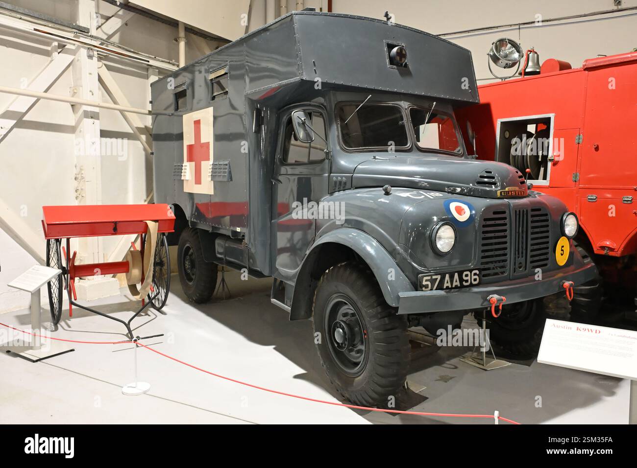 Austin K9WD 4x4 ambulance on display at the RAF Museum in London Stock ...