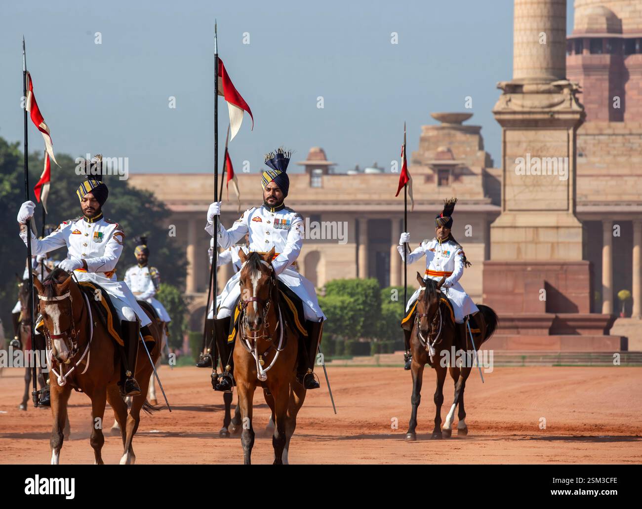 The Change of Guard Ceremony at the Rashtrapati Bhawan, Presidential Palace, New Delhi, India ...