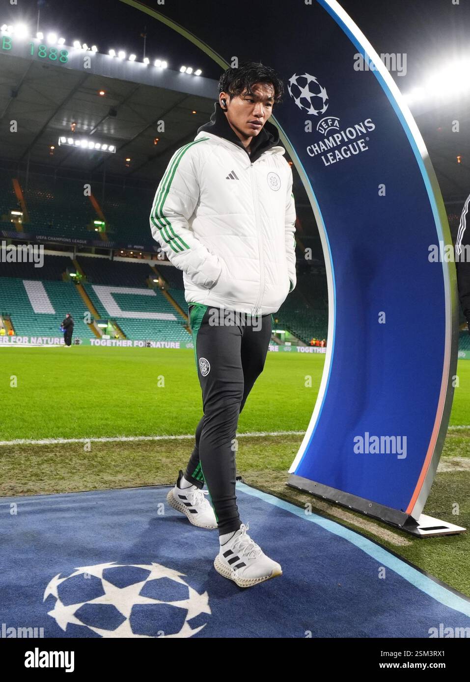Celtic's Reo Hatate before the UEFA Champions League match at Celtic ...