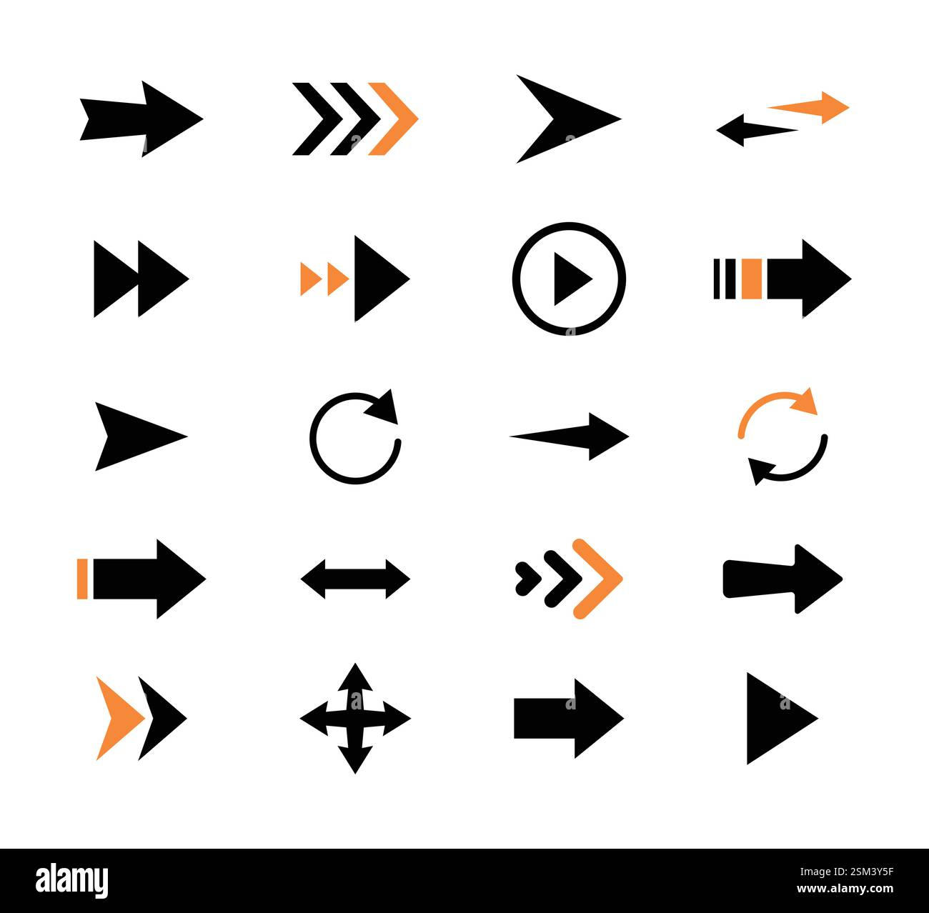 Arrows set icons. Arrow icon. Arrow vector collection. Arrow. Cursor. Modern simple arrows ...