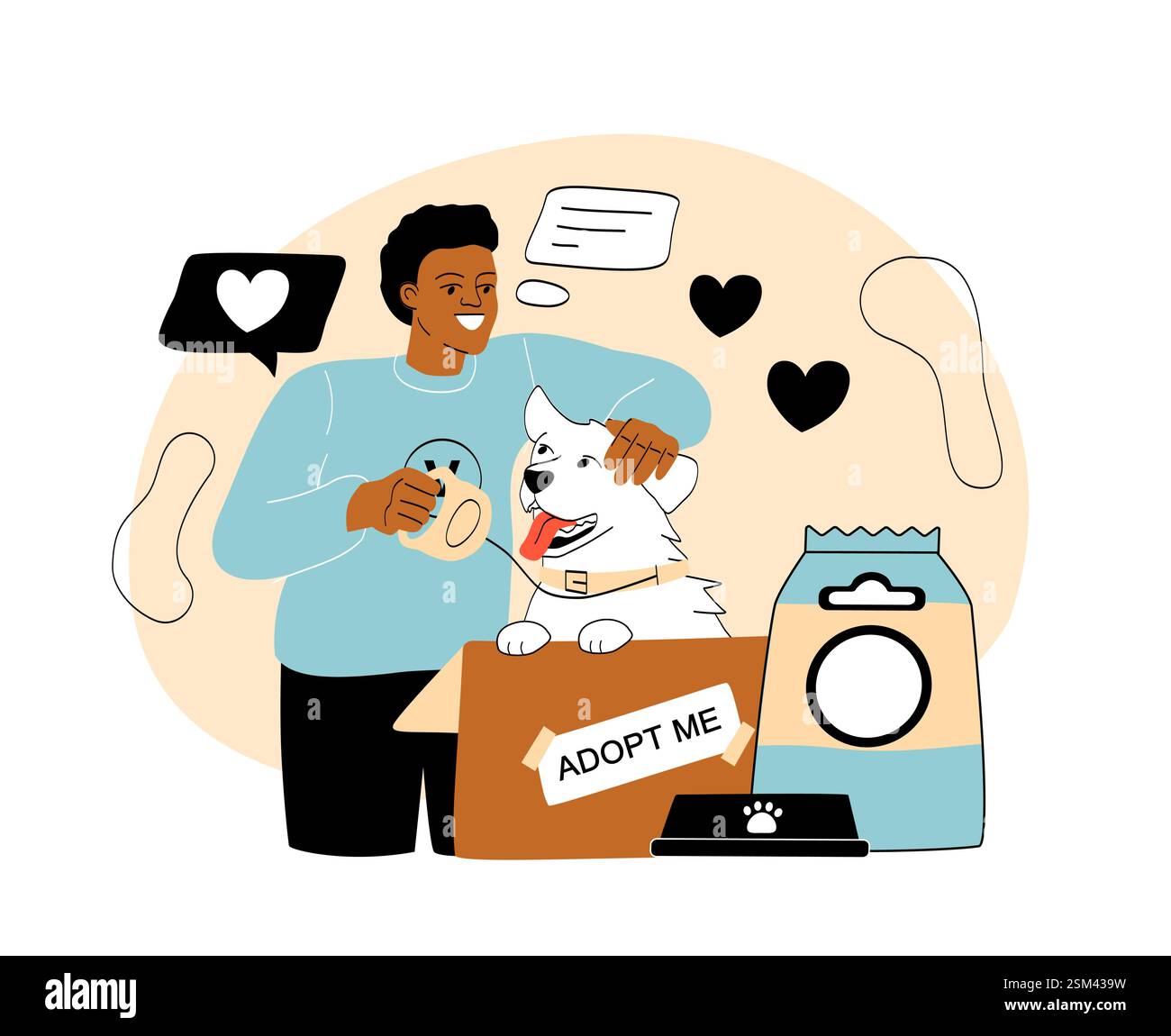 Family adopting Stock Vector Images - Alamy