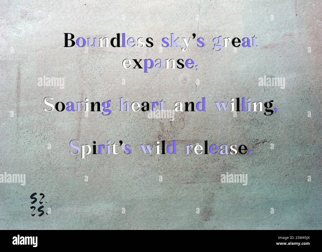 Boundless sky's great expanse, Soaring heart and willing, Spirit's wild ...