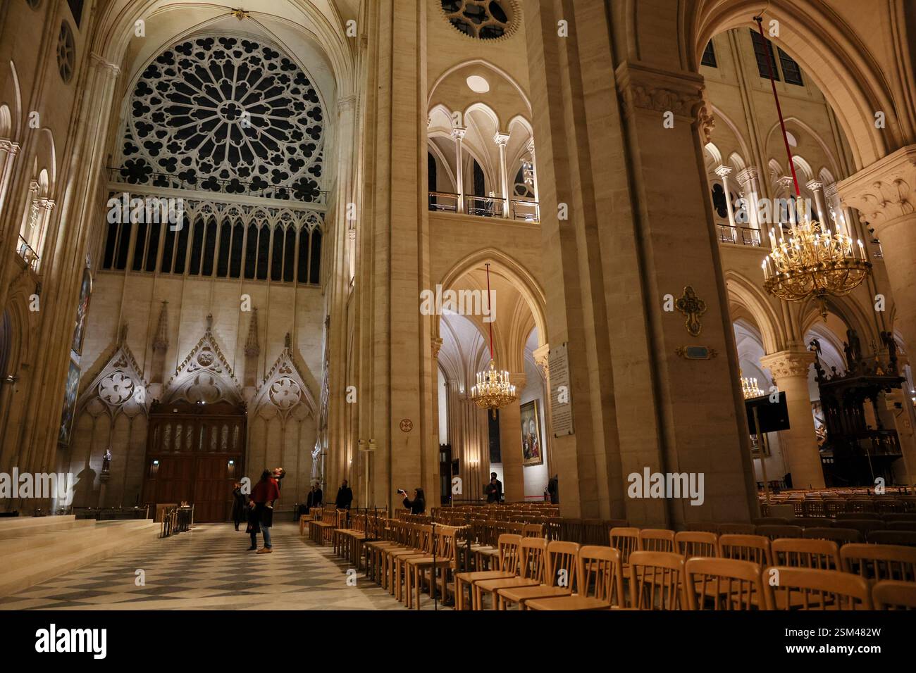 U.S. Vice President JD Vance and his daughter Mirabel look up at the ...