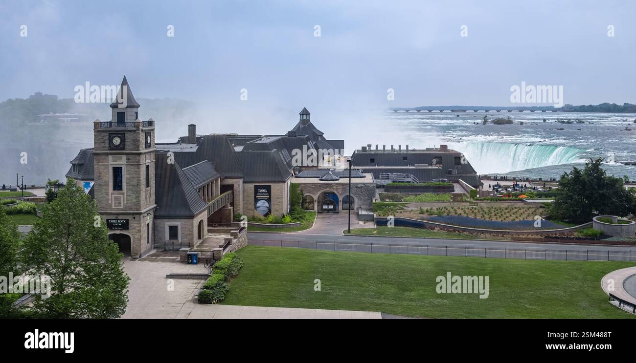 Exterior architecture of the Canadian Niagara Falls Table Rock welcome ...