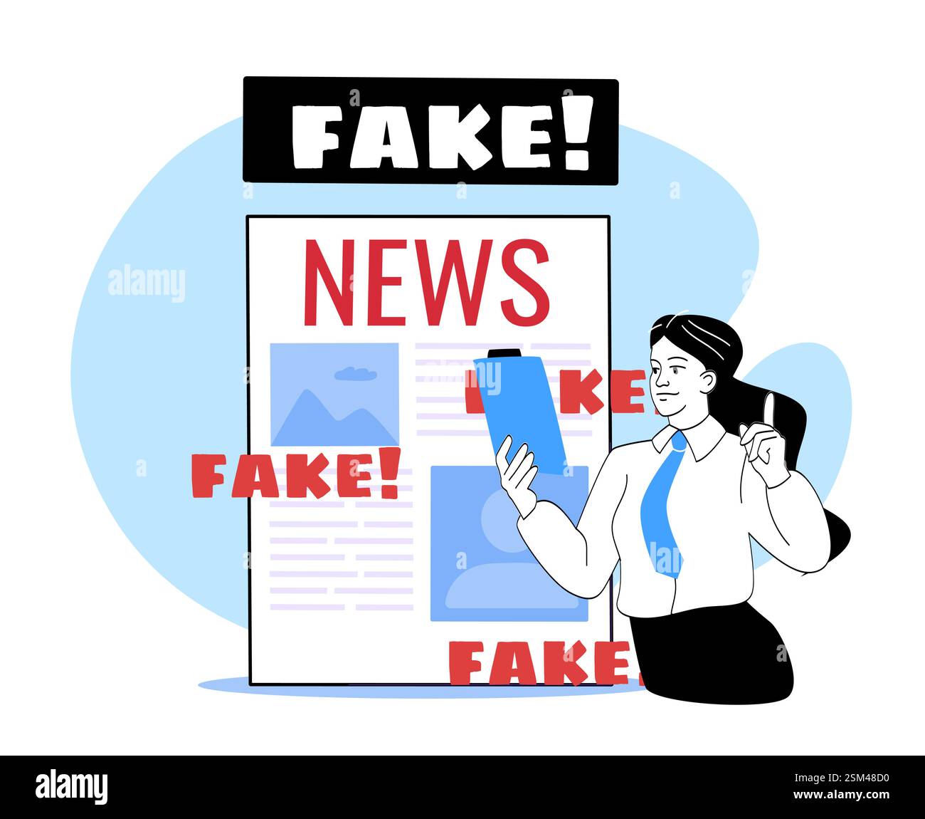 Truth and misinformation Stock Vector Images - Alamy