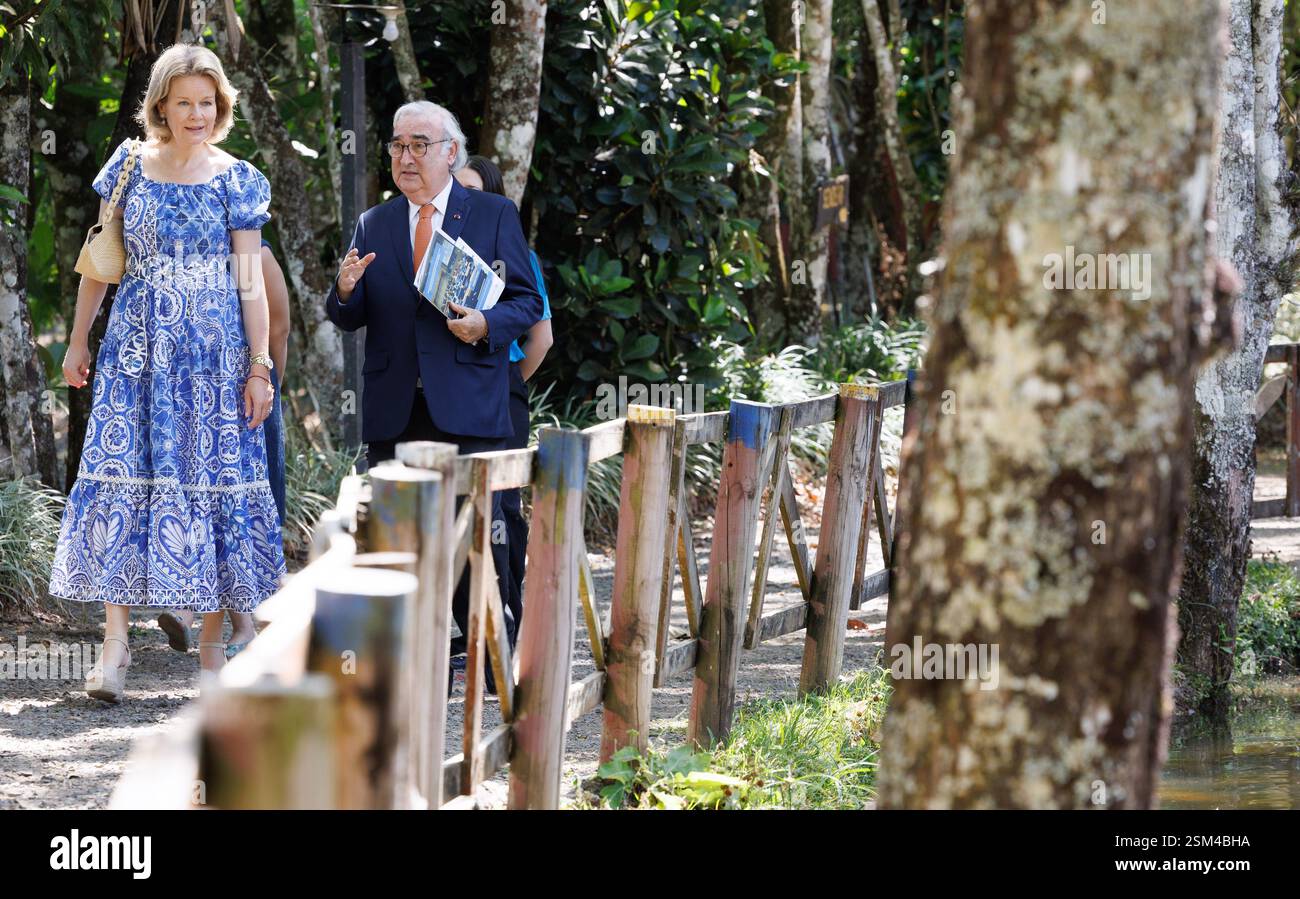 San Jose, Costa Rica. 12th Feb, 2025. Queen Mathilde of Belgium and ...