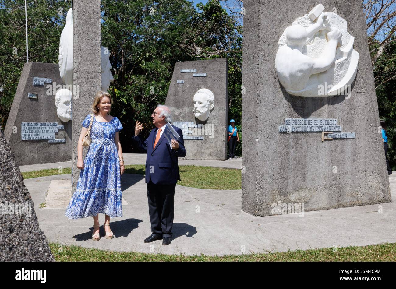 San Jose, Costa Rica. 12th Feb, 2025. Queen Mathilde of Belgium and ...