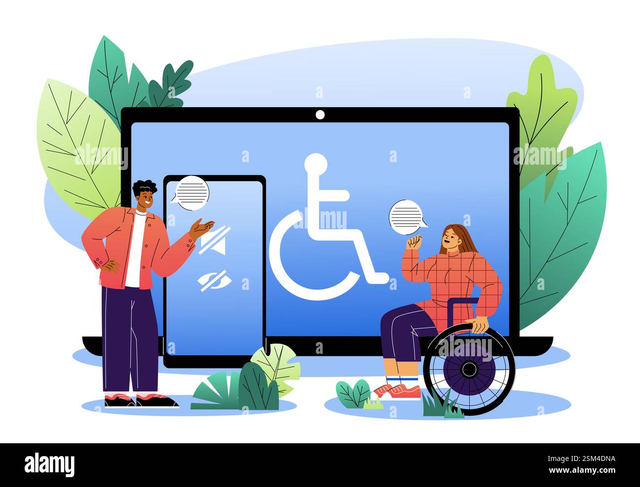 Independence and accessibility Stock Vector Images - Alamy