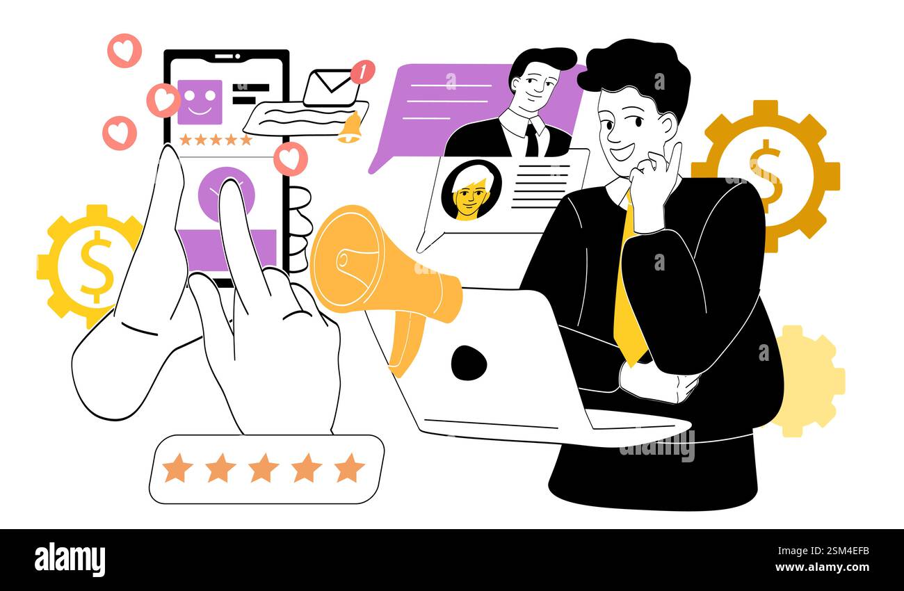 Customer feedback visual hi-res stock photography and images - Alamy
