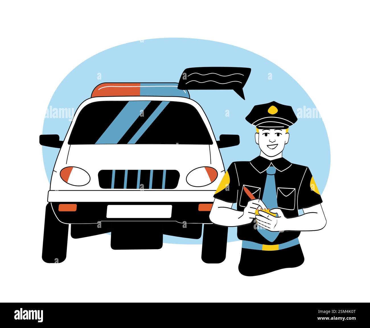 Police ticket control Stock Vector Images - Alamy