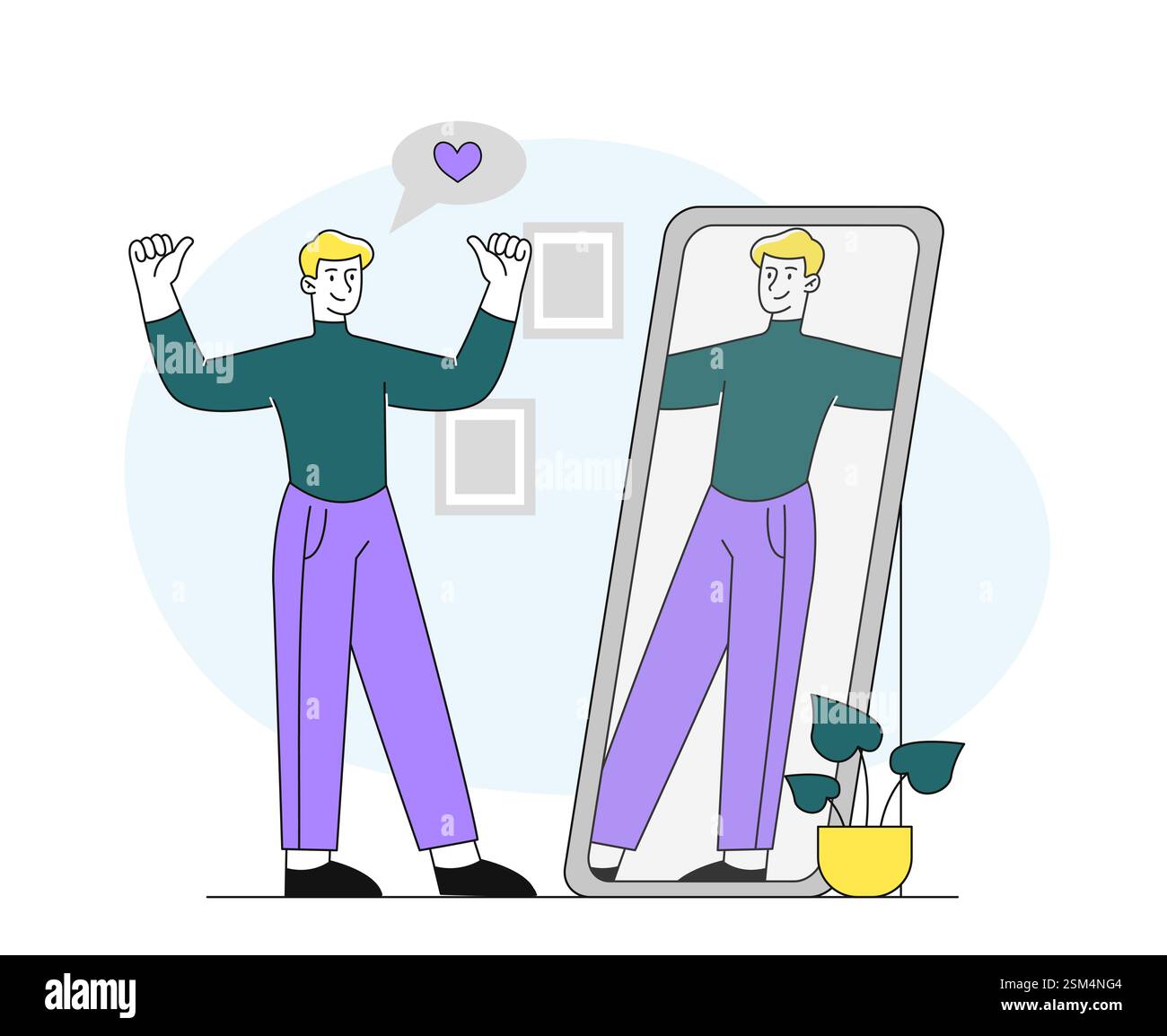 Confidence motivation encouragement Stock Vector Images - Alamy