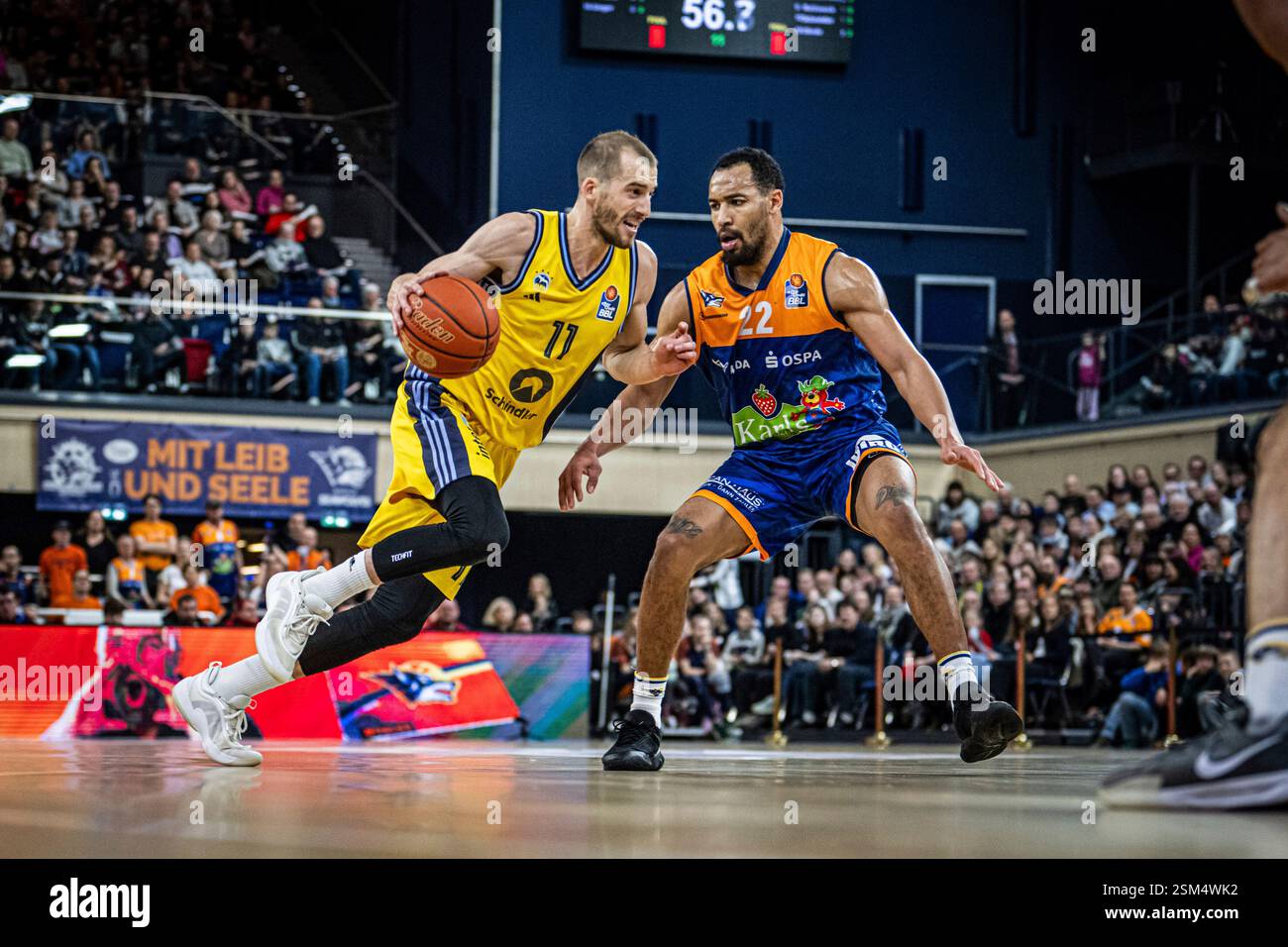 Rostock, Deutschland 12. Februar 2025: 1.BBL - 2024/2025 - Rostock ...