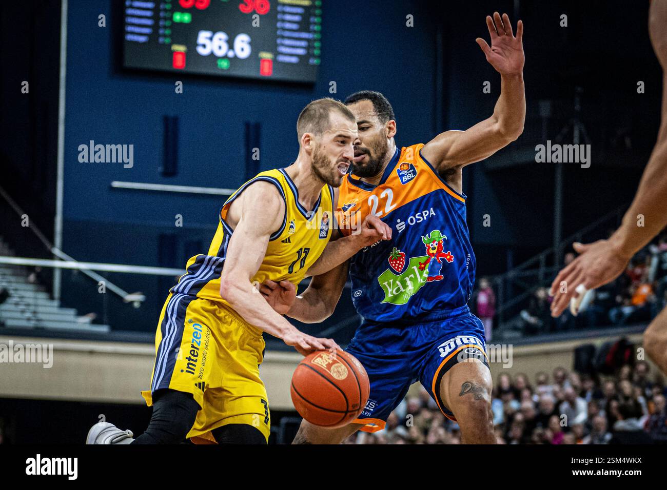 Rostock, Deutschland 12. Februar 2025: 1.BBL - 2024/2025 - Rostock ...