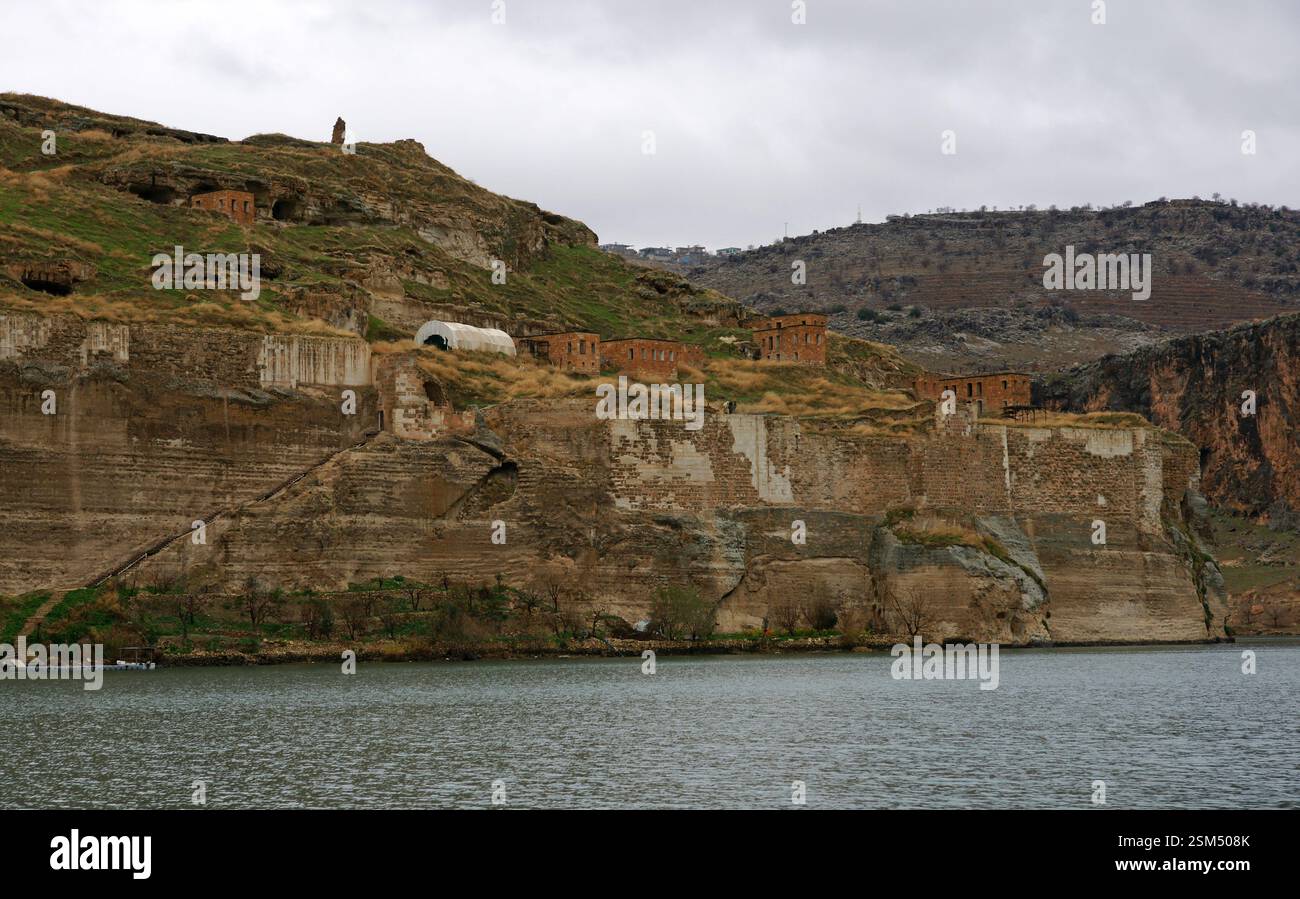 Rumkale, located in Gaziantep, Turkey, has survived from the ancient ...