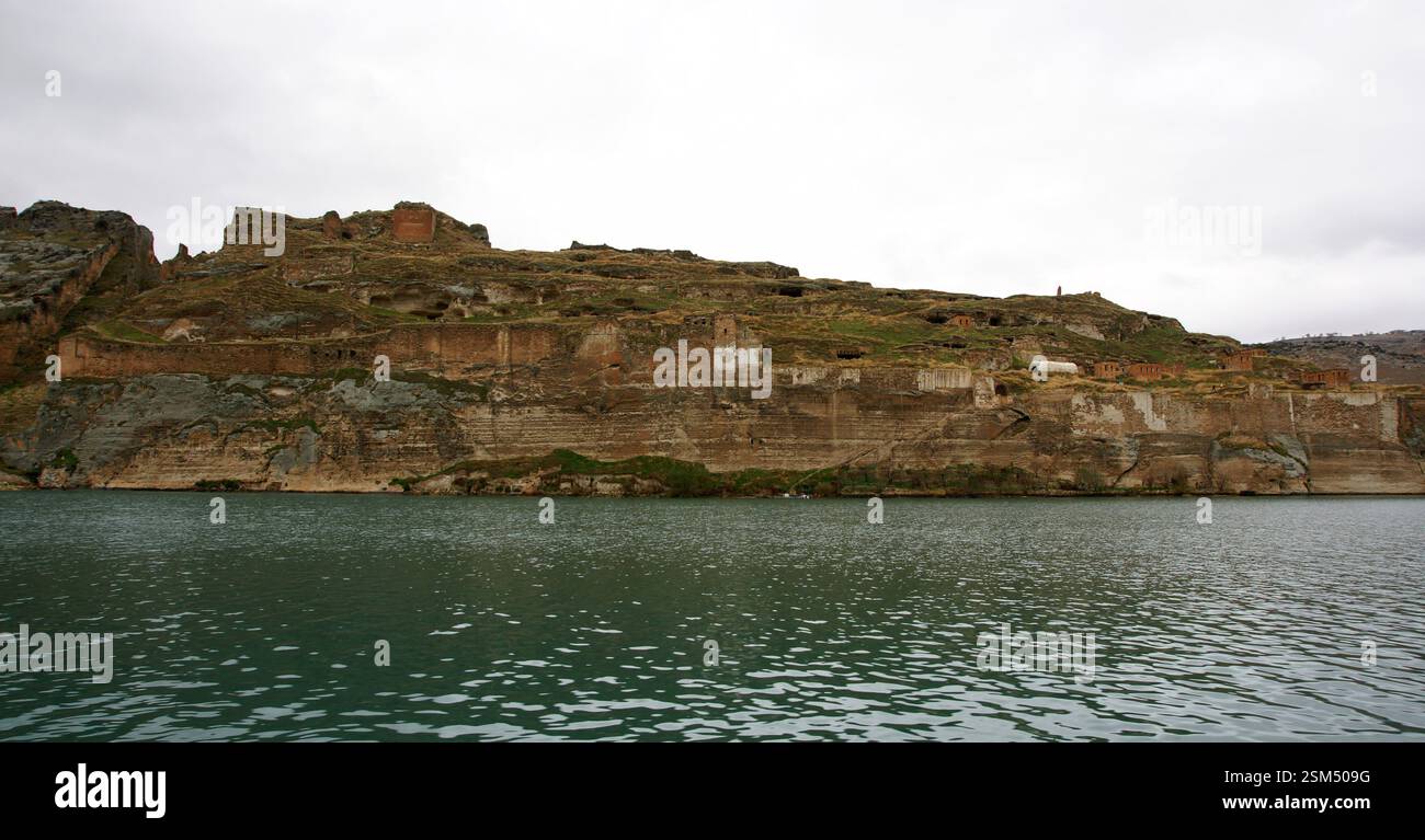 Rumkale, located in Gaziantep, Turkey, has survived from the ancient ...