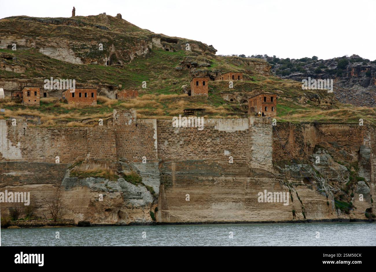 Rumkale, located in Gaziantep, Turkey, has survived from the ancient ...