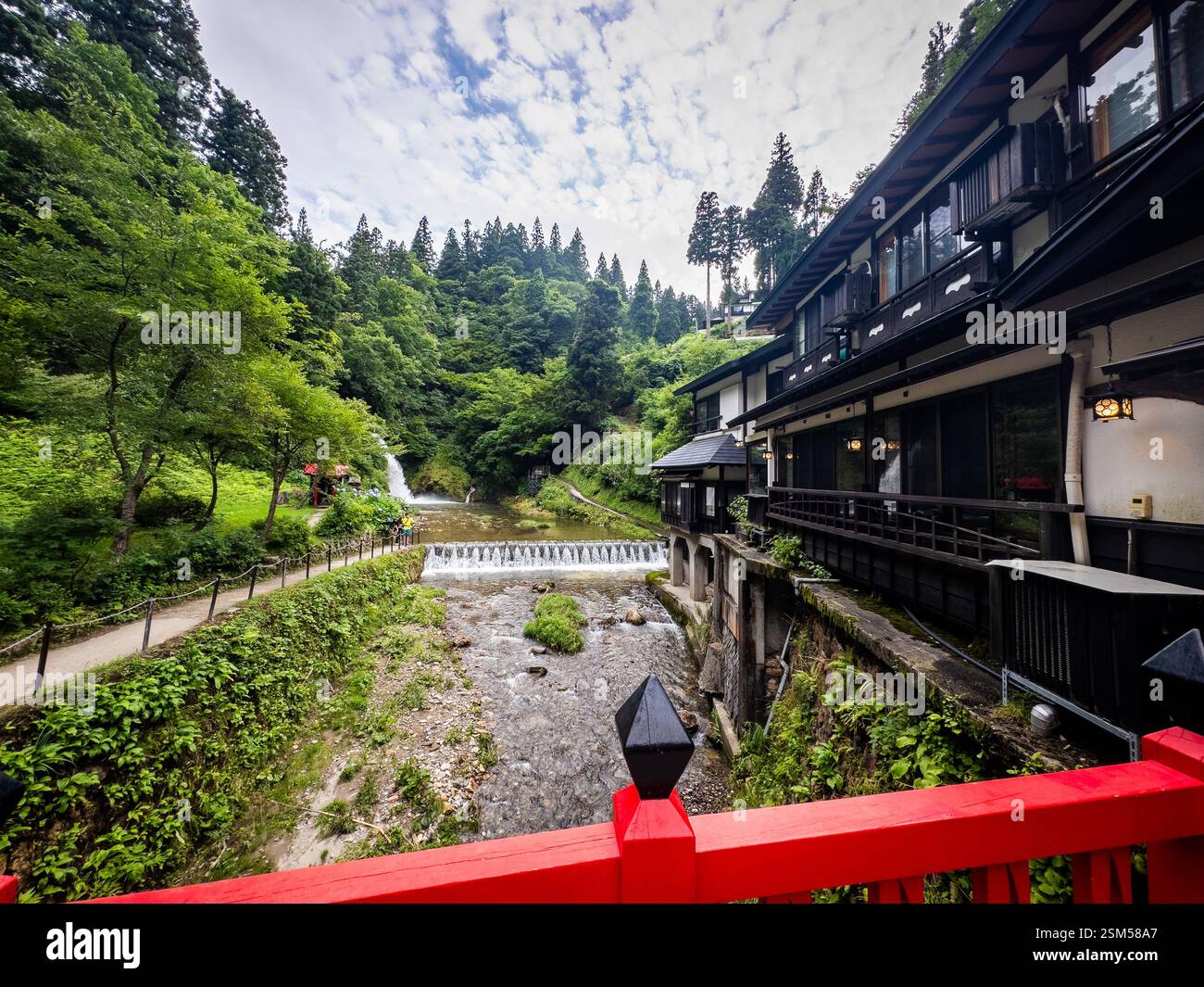 Ginzan Onsen in Obanazawa, Yamagata Prefecture, Japan Stock Photo - Alamy