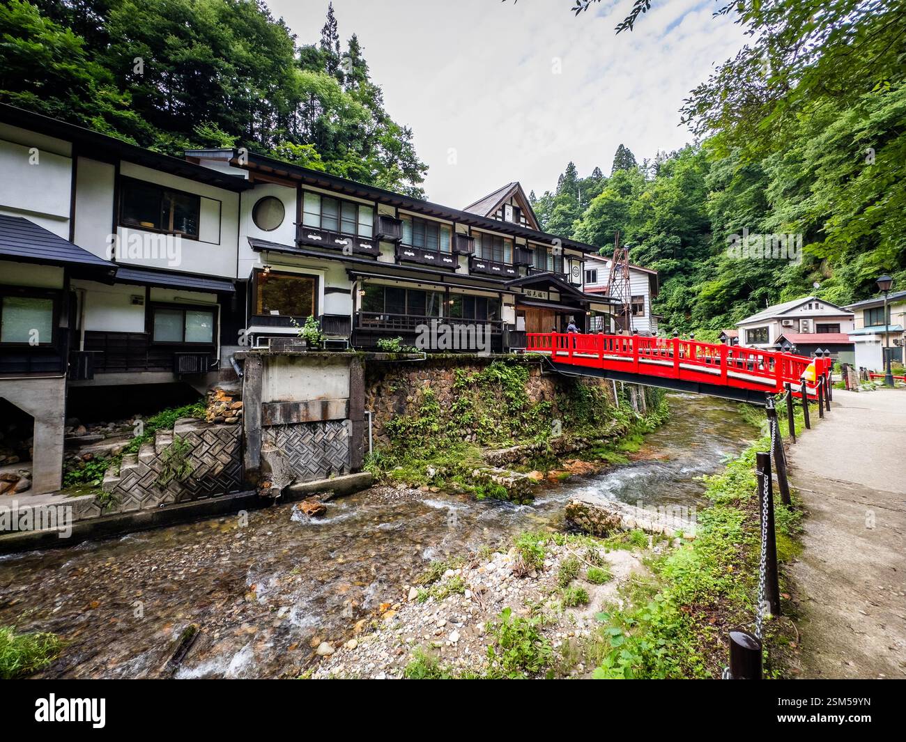Ginzan Onsen in Obanazawa, Yamagata Prefecture, Japan Stock Photo - Alamy