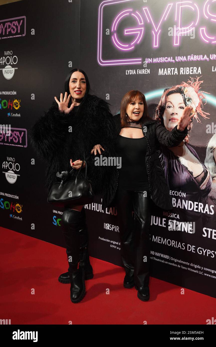Madrid, Spain. 12th Feb, 2025. Actress Loles León and Rossy de Palma at photocall for premiere ...