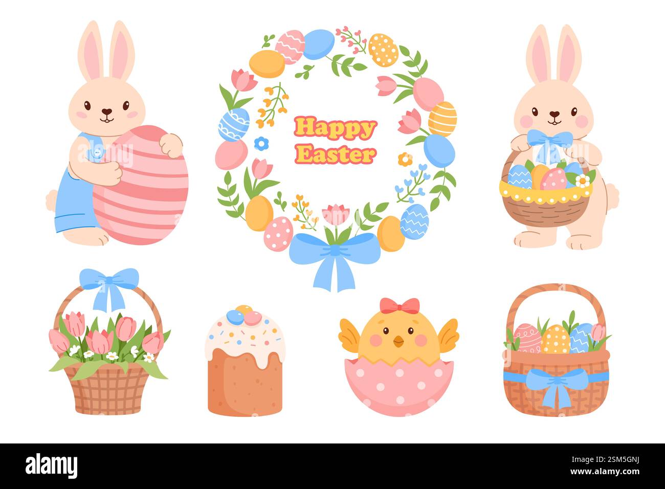 Easter clipart for design projects Stock Vector Image & Art - Alamy