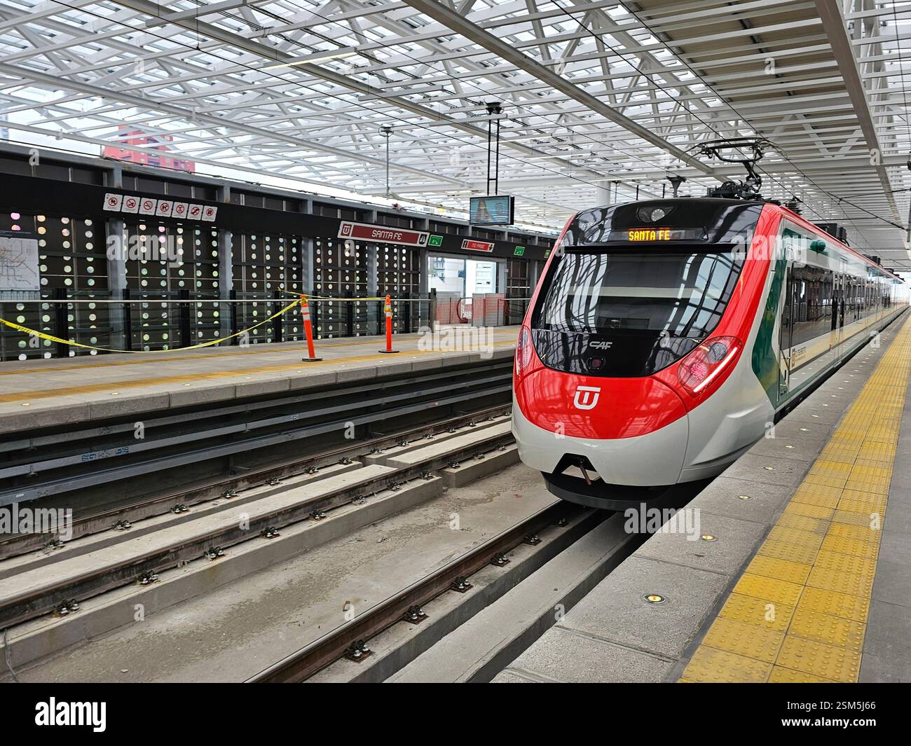 Mexico City, Mexico - Jan 8 2025: Insurgente Train is an interurban ...