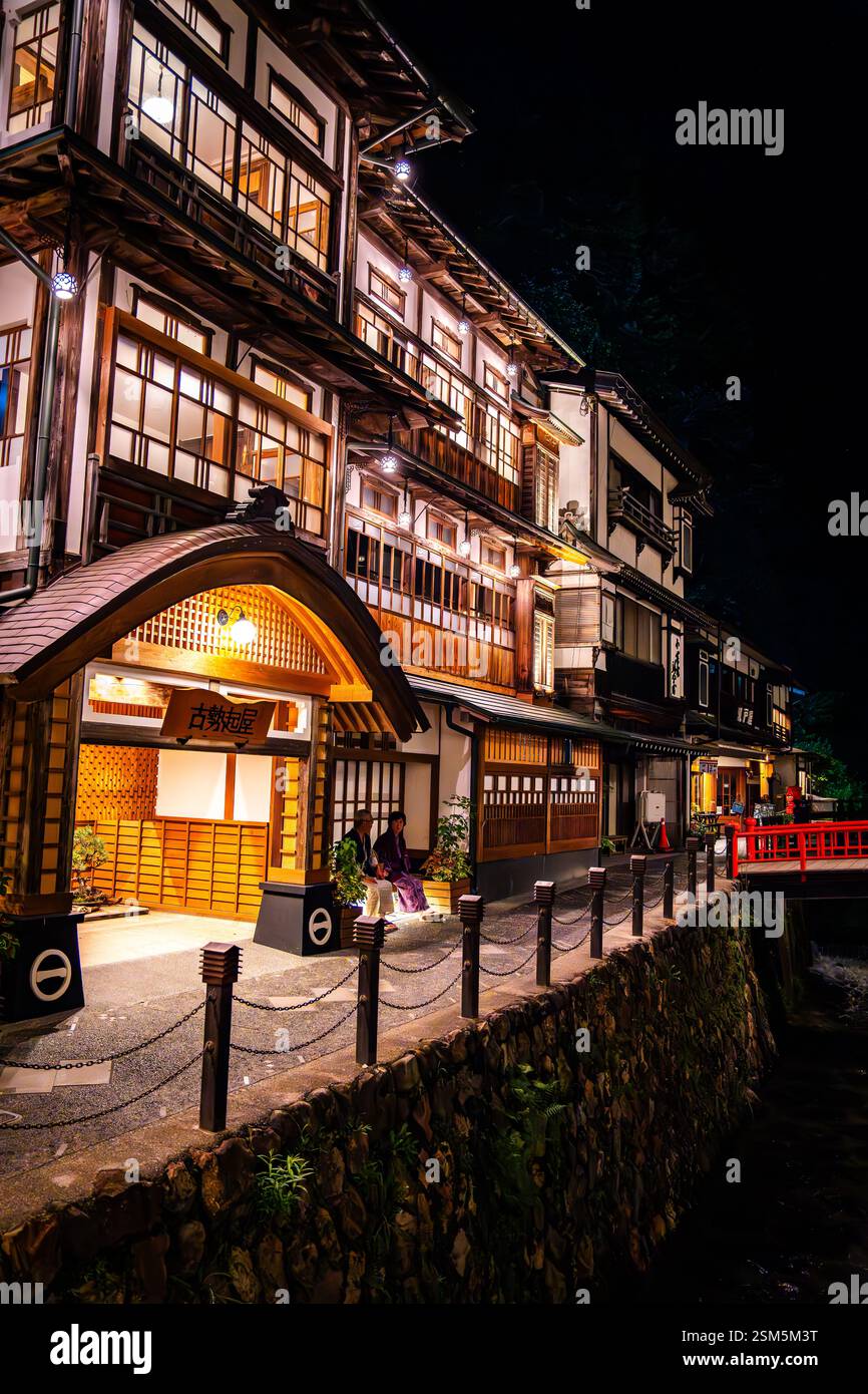 Ginzan Onsen in Obanazawa, Yamagata Prefecture, Japan Stock Photo - Alamy