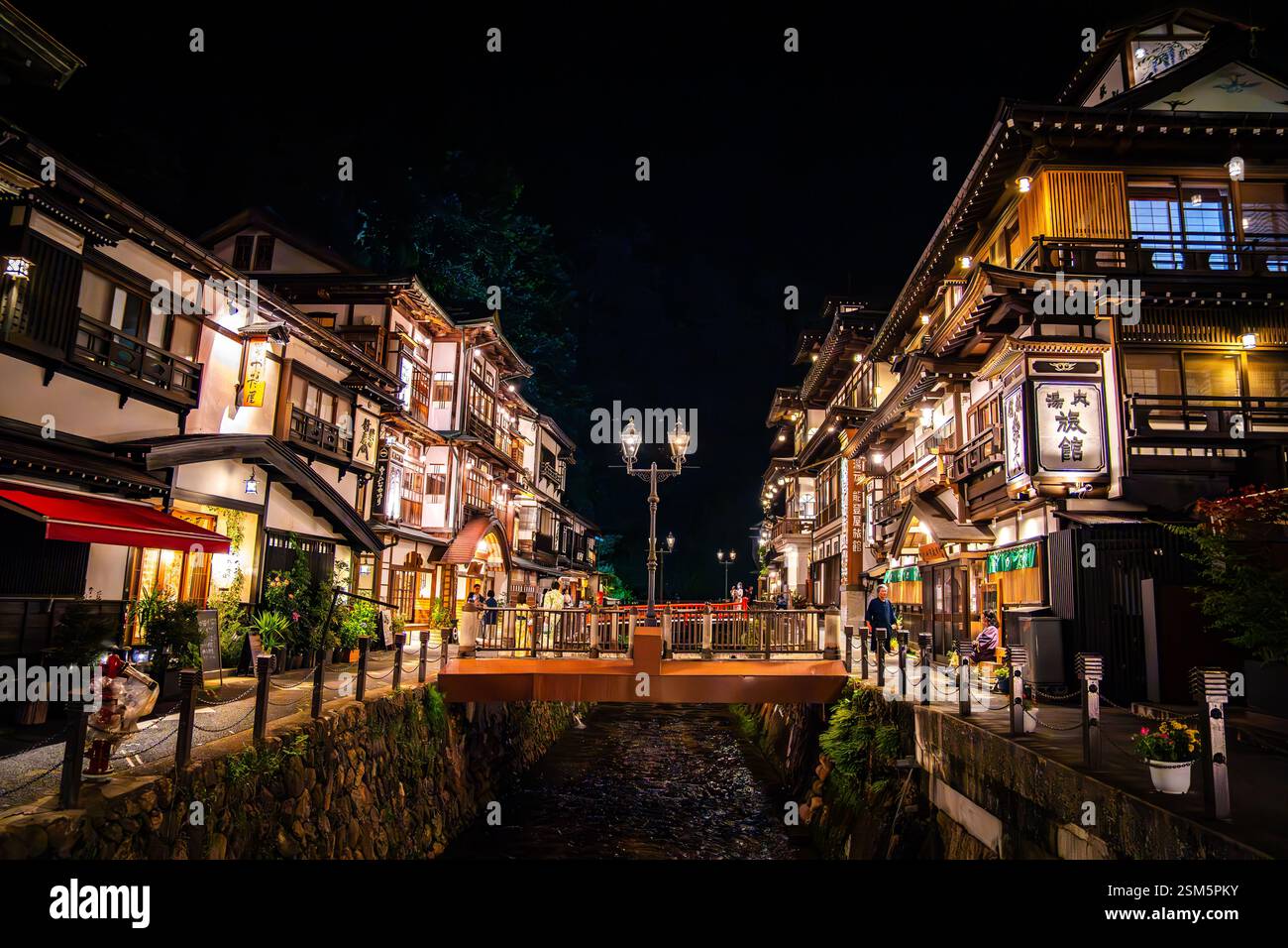 Ginzan Onsen in Obanazawa, Yamagata Prefecture, Japan Stock Photo - Alamy