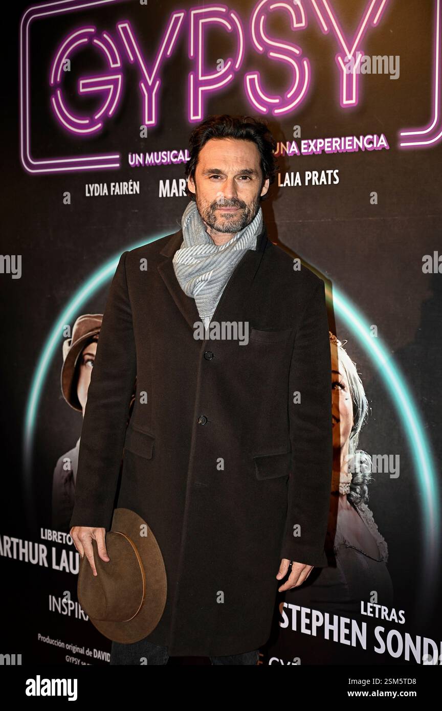 Iván Sánchez during the premiere of the new musical 'Gypsy' at the ...