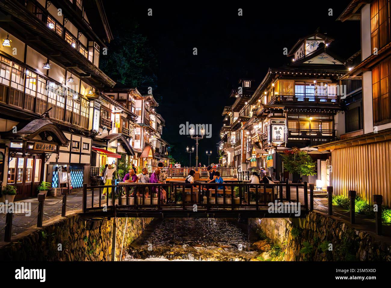 Ginzan Onsen in Obanazawa, Yamagata Prefecture, Japan Stock Photo - Alamy