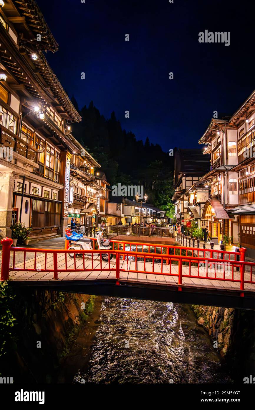 Ginzan Onsen in Obanazawa, Yamagata Prefecture, Japan Stock Photo - Alamy