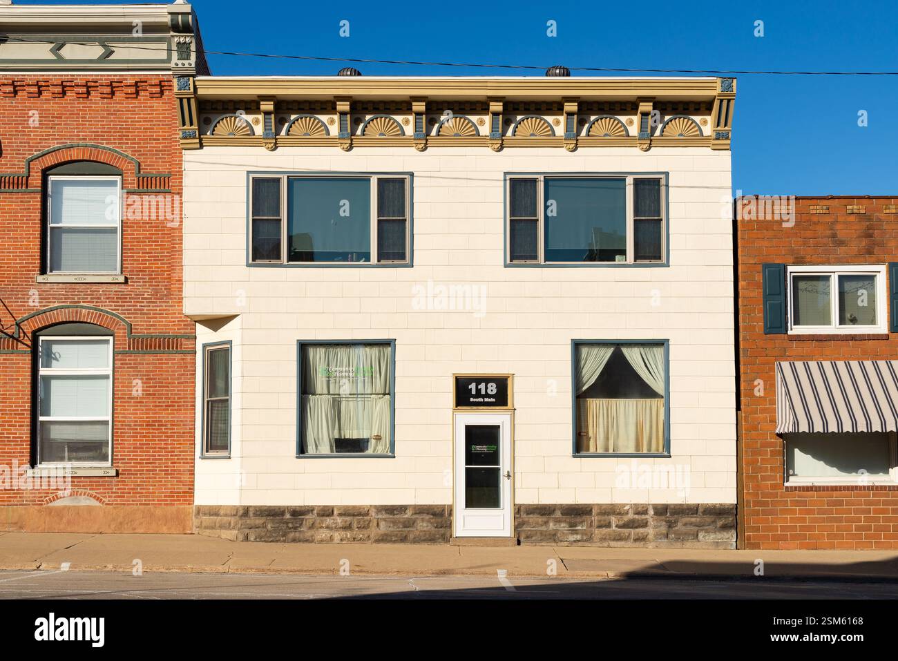Stockton, Illinois - United States - February 10th, 2025: Downtown ...