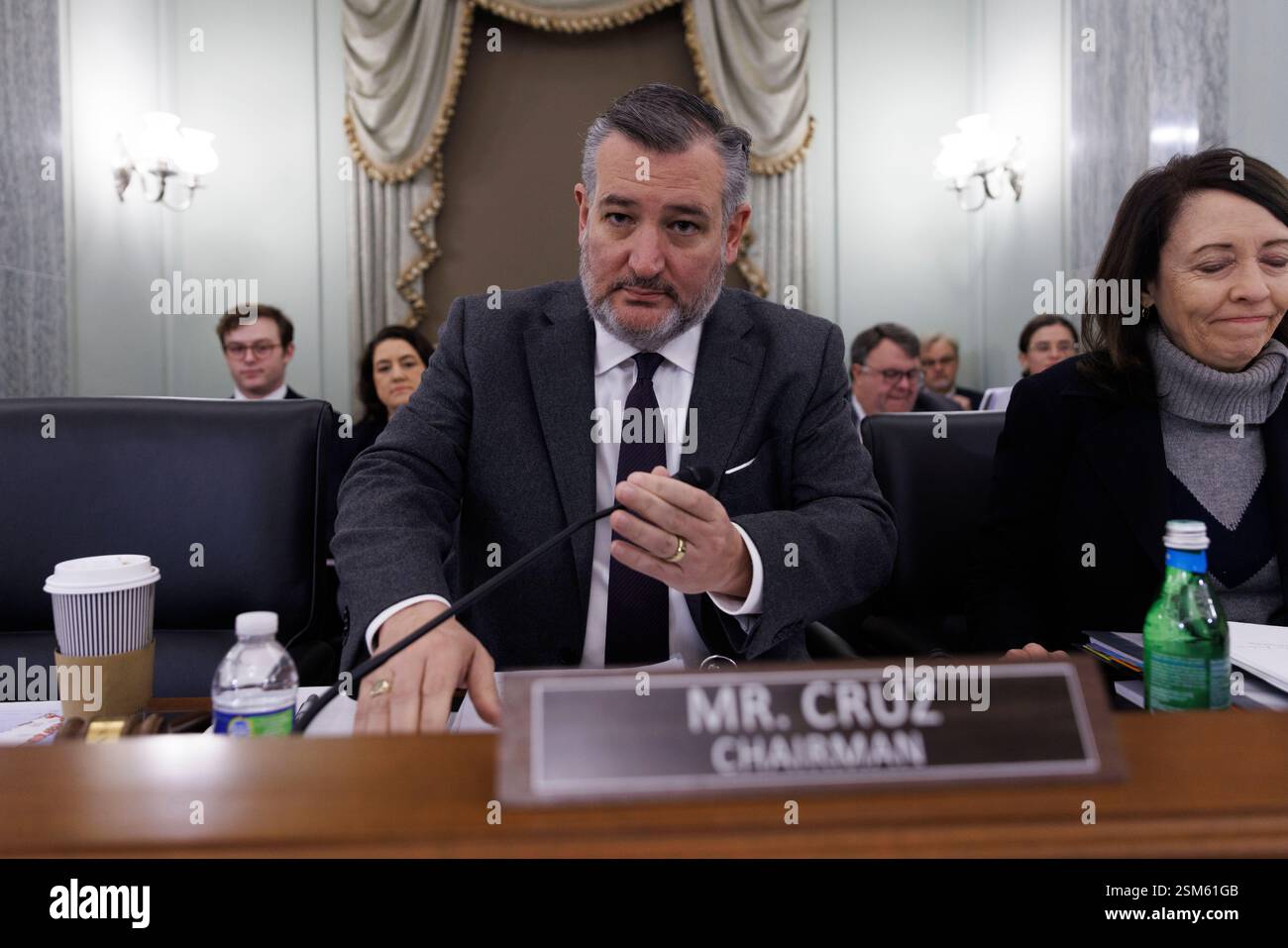 Washington, United States. 12th Feb, 2025. Chairman Ted Cruz (R-TX) is ...